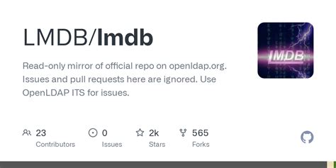 Github Lmdblmdb Read Only Mirror Of Official Repo On