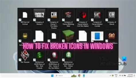 How To Fix Broken Icons In Windows