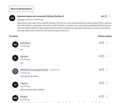 Learningjourney Dataanalytics Python Numpy Udemy Krishnaik Om