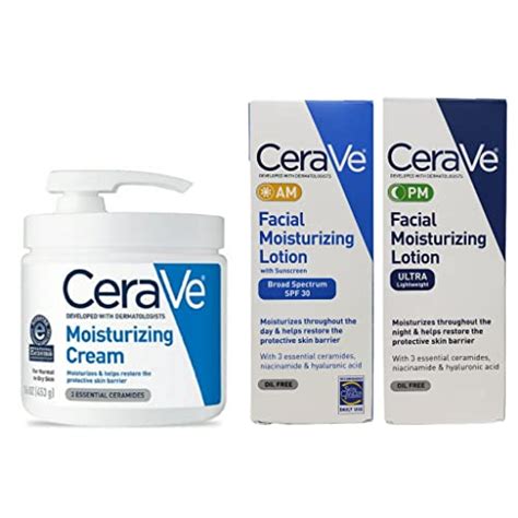 Cerave Daily Skincare Bundle Cerave Moisturizing Cream Tub With Pump