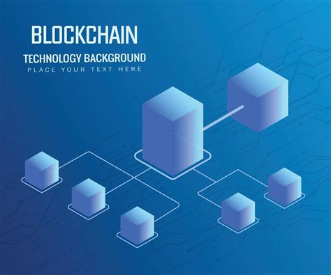 Blockchain Design Concept And Cryptocurrency Technology Composition