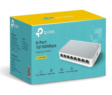 Aglowit Hub Switch Fast Ethernet Tp Link 1008d 1398