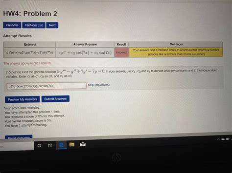Solved Hw4 Problem 2 Previous Problem List Next Attempt