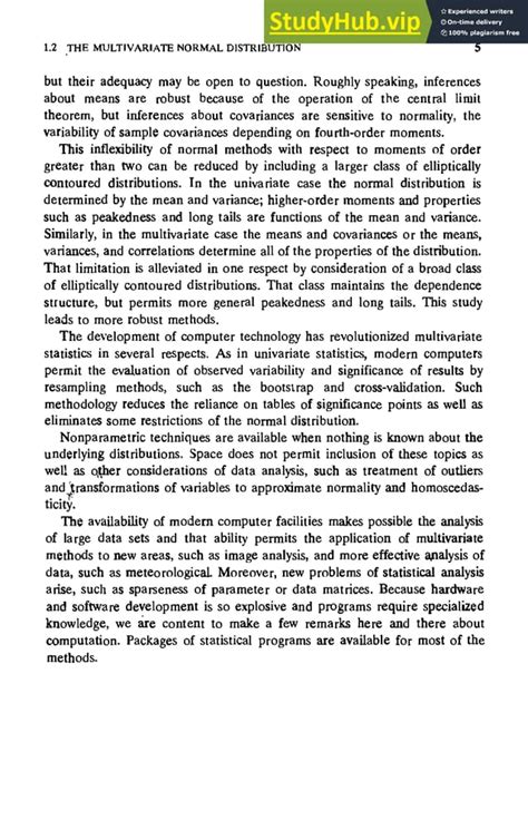 An Introduction To Multivariate Statistical Analysis Third Edition Pdf