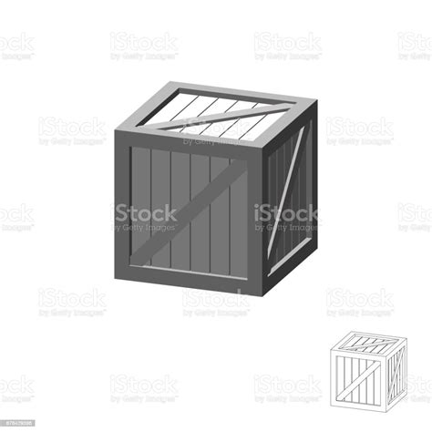 나무 상자입니다 흰색 배경에 고립 3 차원 벡터 그림입니다 0명에 대한 스톡 벡터 아트 및 기타 이미지 0명 3차원 형태 Dimetric Projection Istock