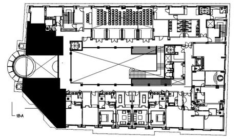 B G 5 Story Hotel Building Floor Plan In Autocad 2d Drawing Dwg File Cad File Cadbull