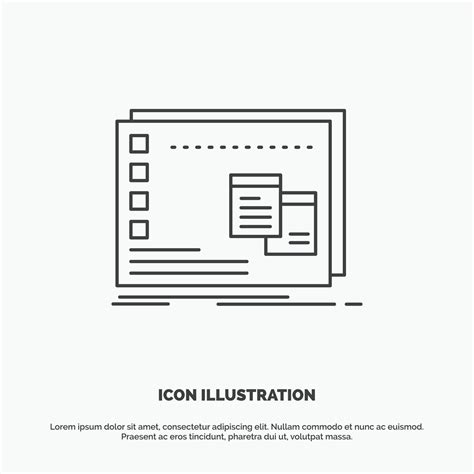 Window Mac Operational Os Program Icon Line Vector Gray Symbol For Ui And Ux Website Or
