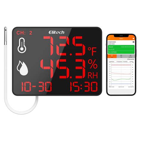 Elitech High Accuracy Digital Hygrometer Thermometer Data Logger 30000