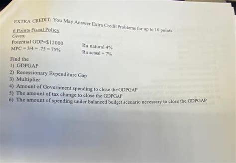 Solved Extra Credit You May Answer Extra Credit Problems