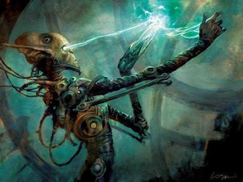 Simic Guildmage By Aleksi Briclot Imaginaryaetherpunk