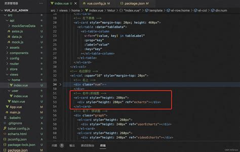 Vue Element Admin 综合开发五：引入 Echarts，封装echarts 组件 阿里云开发者社区