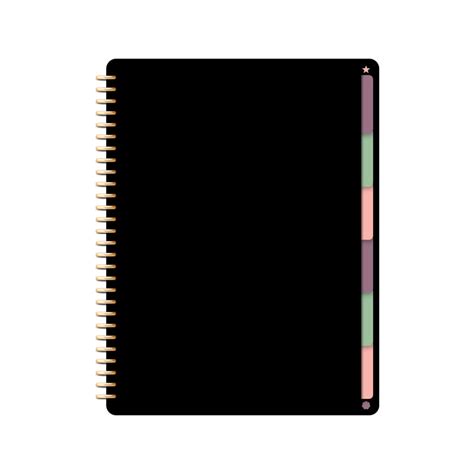 Dark Theme Digital Notebook Goodnotes Notability Notebook With Tabs