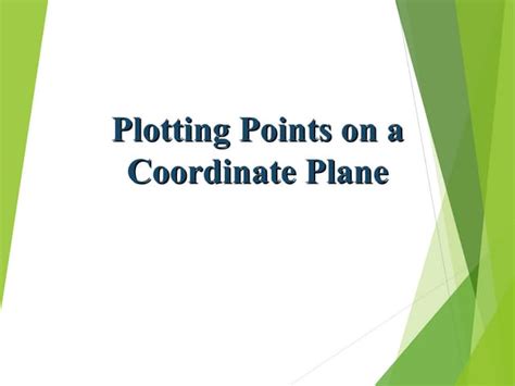 Rectangular Coordinate System Ppt