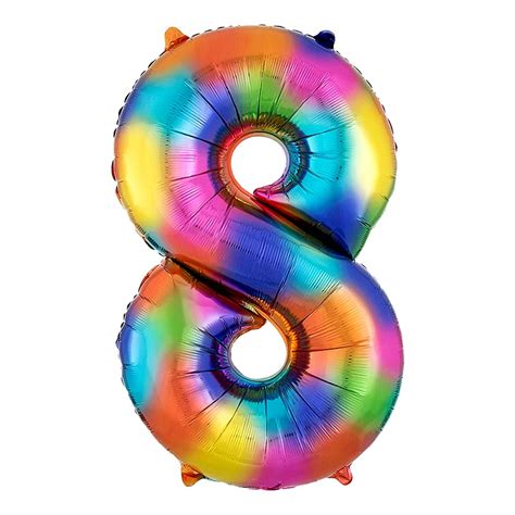 40 дюймов Новые радужные цифры фольгированные шары с днем рождения свадьбы рождественской