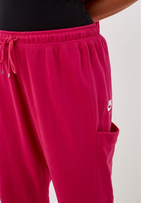Брюки спортивные Nike W Nsw Air Pant Flc Mr Plus цвет фуксия