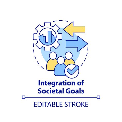 Integration Of Societal Goals Concept Icon Maas Integration Level