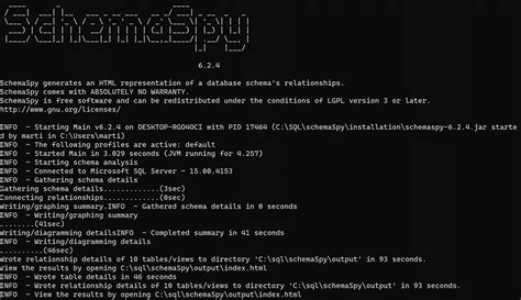 Install Schemaspy To Document A Sql Server Database New Row