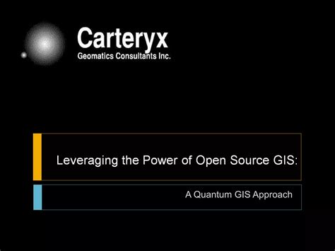 Leveraging Open Source Gis With Python A Qgis Approach Ppt Programming Languages Computing