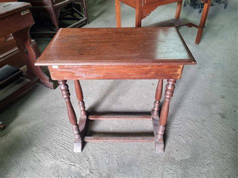 Rectangular Table Narra Q49 26 3 4 X 15 Siglo Antiques