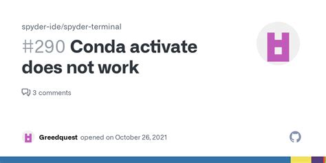 Conda Activate Does Not Work Issue Spyder Ide Spyder Terminal GitHub