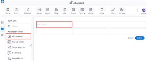 Auto Lookup Form Control