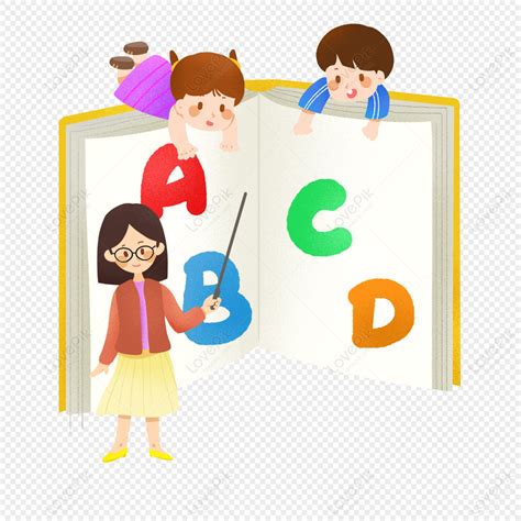 영어 교사 및 학생 등록을위한 영어 교육 과정 Png 일러스트 무료 다운로드 Lovepik