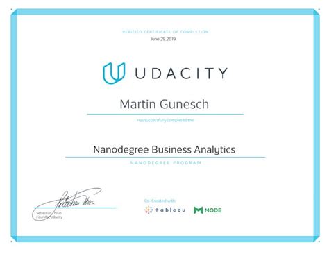 Udacity Nanodegree Business Analytics Ppt
