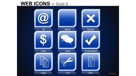 Web Icons Style 6 Powerpoint Presentation Slides Db Graphics