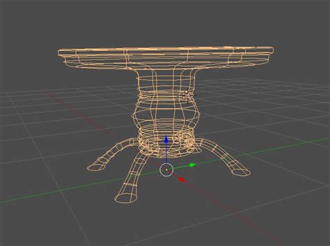 Blender 木质圆形桌子3d模型素材资源免费下载 Blender3d模型库