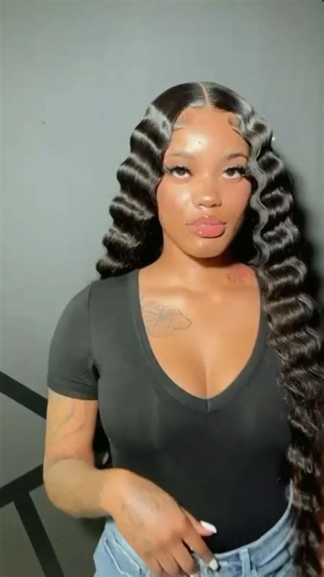 𝐒𝐓𝐔𝐍𝐍𝐀𝐆𝐑𝐋ᥫ᭡ Hot Hair Styles Hair Ponytail Styles Front Lace Wigs