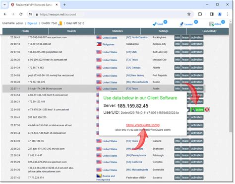 Using Standard WireGuard Client Residential VPN Network Proxy Service ResVPN Net