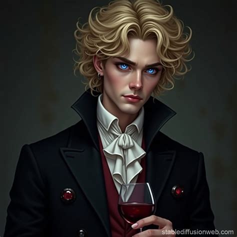 Elegant Vampire Portrait Stable Diffusion Online