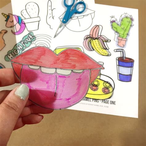 Five Sixteenths Blog Make It Monday DIY Faux Enamel Pins