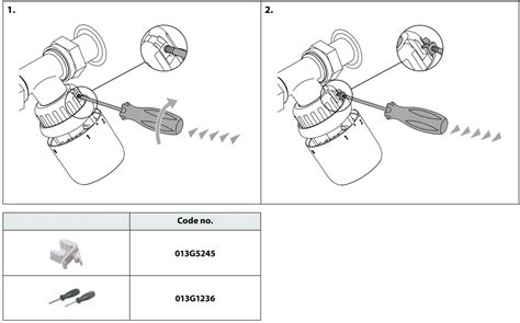 Danfoss 015g4590 Aero Ra Click Built In Thermostatic Sensor Installation Guide