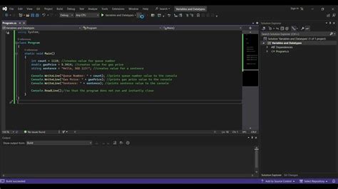 Variables And Datatypes Youtube