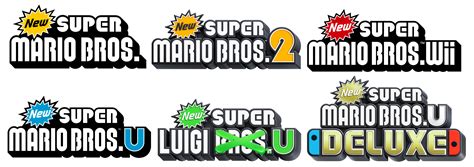 Nsmb Games Logos In Order By Ruensor On Deviantart