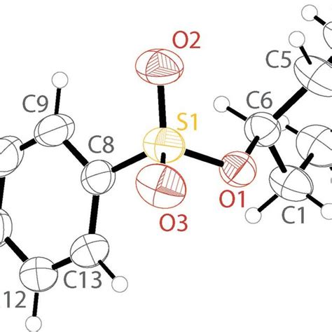 The Molecular Structure Of The Title Compound Showing The
