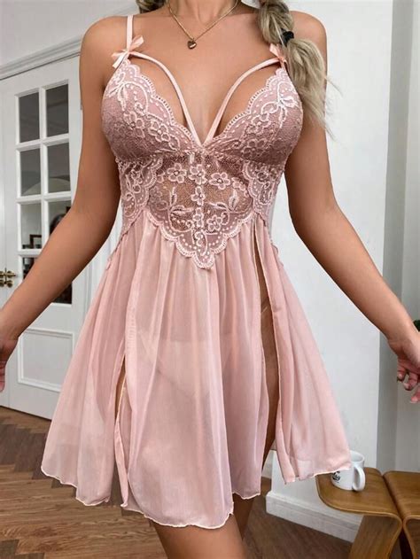 Contrast Lace Harness Mesh Slips Artofit