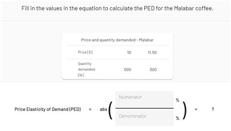 Solved Fill In The Values In The Equation To Calculate The