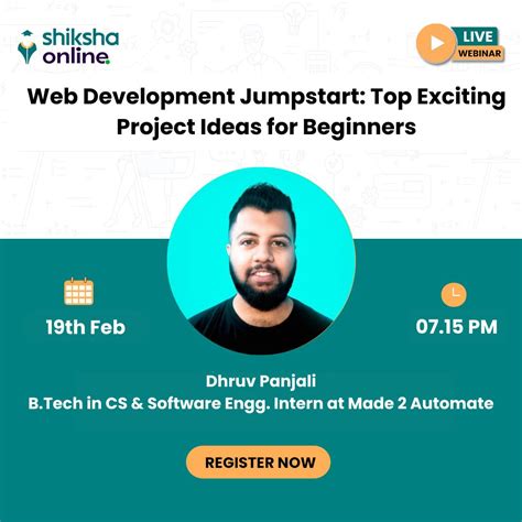 Webdevelopment Coding Webinar Beginnerfriendly Techeducation Shiksha Online