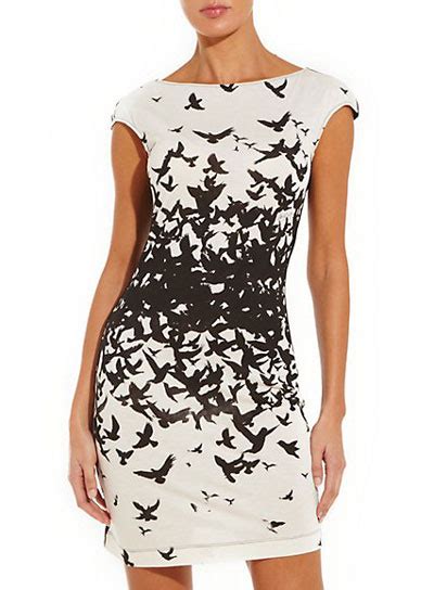 Dress Of The Day Bird Print Dress Miss Geeky