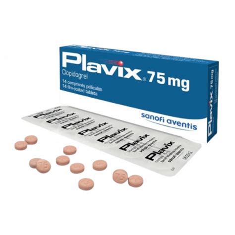 Plavix 75 Mg Clopidogrel 28 Film Coated Tablets