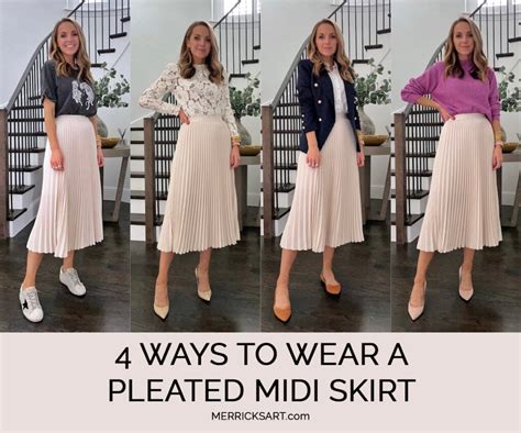 Pleated Skirts Outfits 4 Skirts Merricks Art