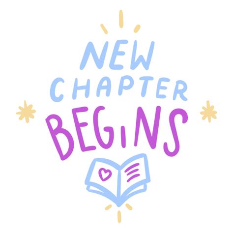 New Chapter Begins With An Open Book Png And Svg Design For T Shirts