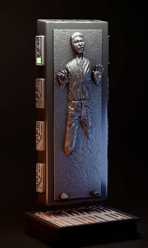 Han Solo In Carbonite 3d Han Solo Frozen In Carbonite Mftztr
