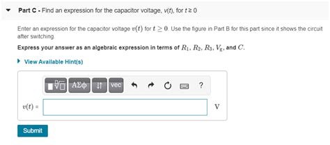 Solved Review Constants Part B Find The Time Constant Chegg Com