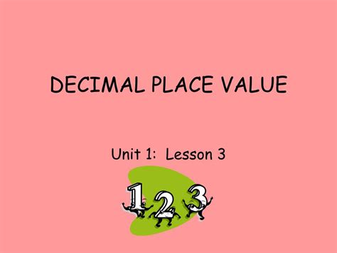 PPT DECIMAL PLACE VALUE PowerPoint Presentation Free Download ID 378408