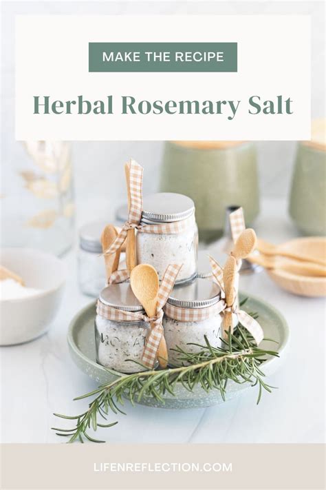How To Make Rosemary Salt Jar Ts