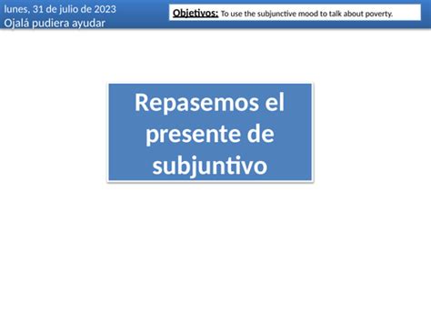 Imperfect Subjunctive Teaching Resources
