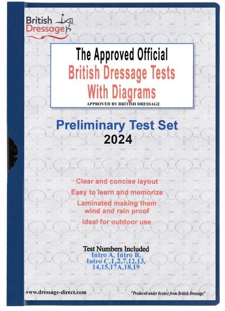 2024 Preliminary Test Set Dressage Tests Prelim Diagrams Intro A B C £